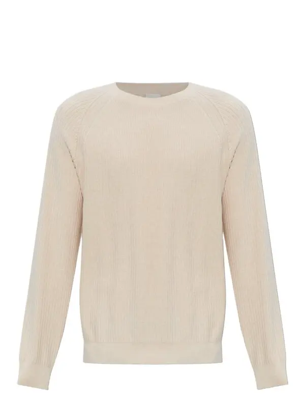 Paul Smith Ribbed Crew Neck Sweater - Beige