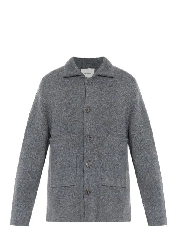 LISA YANG Patch-pocket Cardigan - Gray