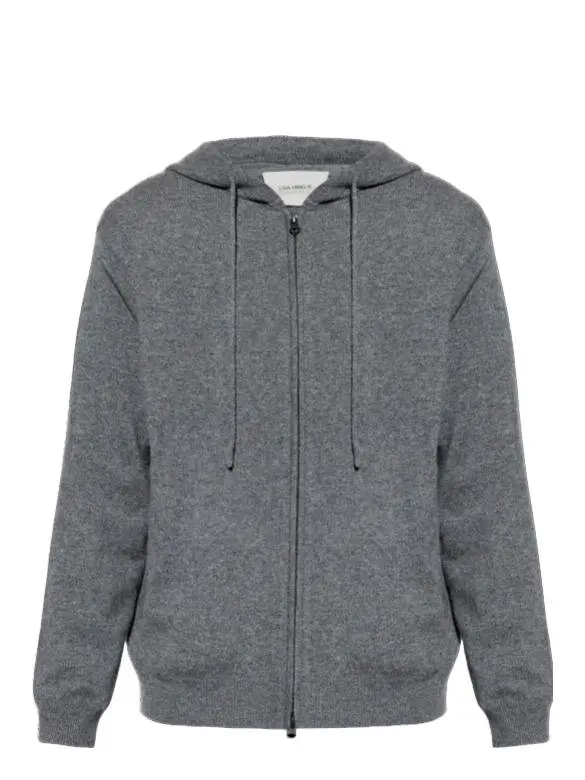 LISA YANG Emerson Hooded Zip-up Cardigan - Gray
