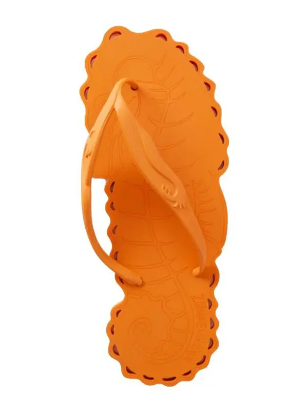 Zimmermann Seafoam Rubber Thong Sandals - Orange