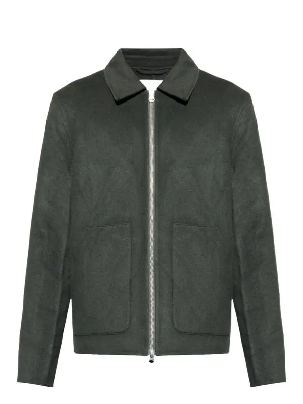 SAMSOE SAMSOE Zip-fastening Jacket - Dark Evergreen