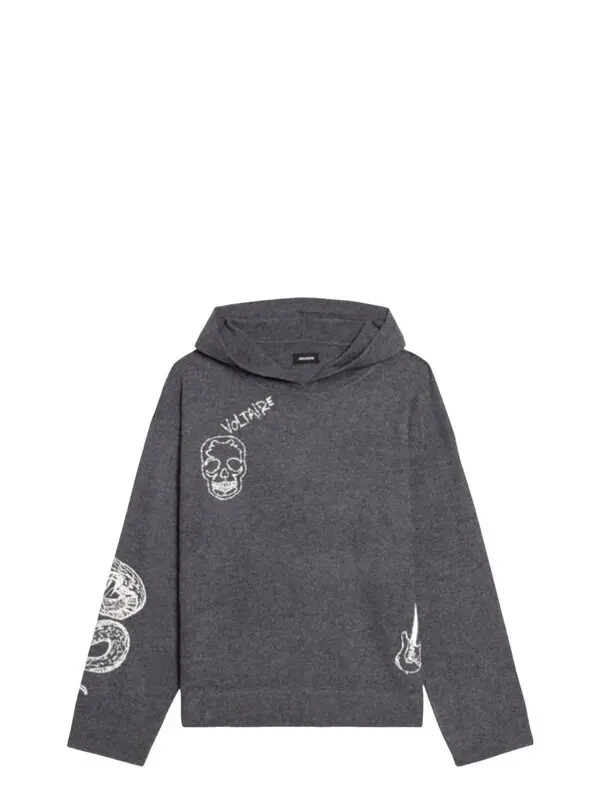 Zadig&Voltaire Graphic Hoodie - Charcoal