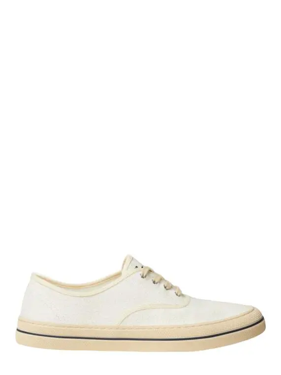 Loro Piana Nantucket Walk Lace-up Canvas Sneakers - Natural Color