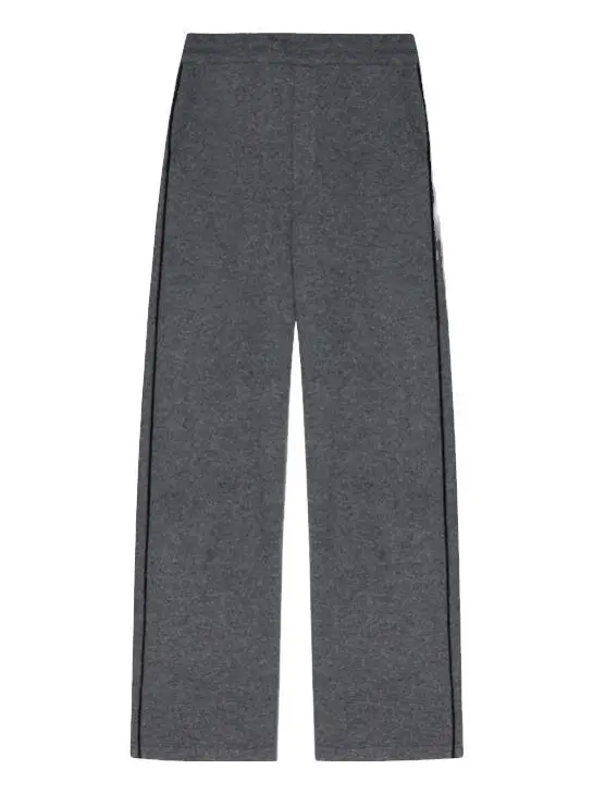 LISA YANG Lukas Piped Trousers - Graphite Black