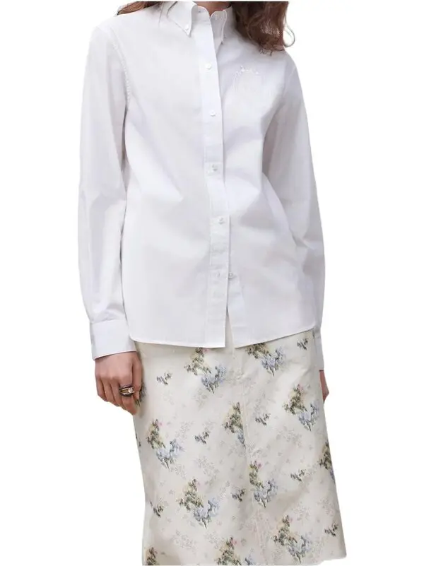 Dior Embroidered Medallion Blouse - White