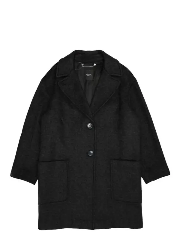 Max Mara Single-breasted Coat - Black