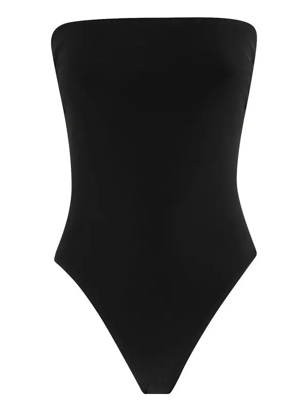 Norma Kamali Bishop Strapless Bodysuit - Black