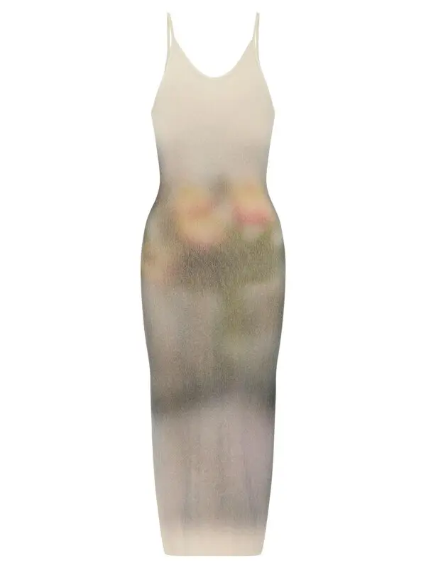 MAISON MARGIELA Knit Maxi Dress - Nude