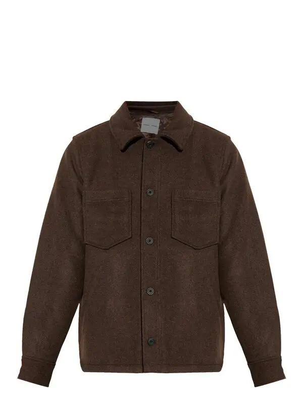 SAMSOE SAMSOE Oversized Shirt Jacket - Green