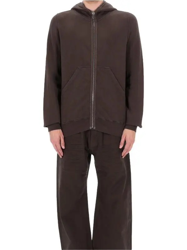 Rick Owens Zipped Hoodie - Black