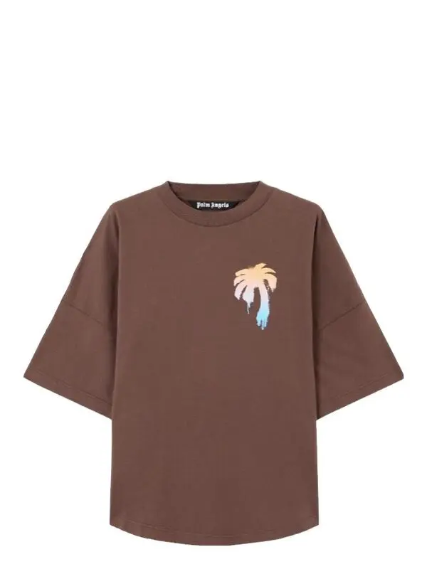 Palm Angels I Love Pa Oversize T-shirt - Brown