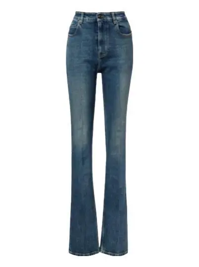 Balenciaga High-rise Straight Leg Jeans - Blue