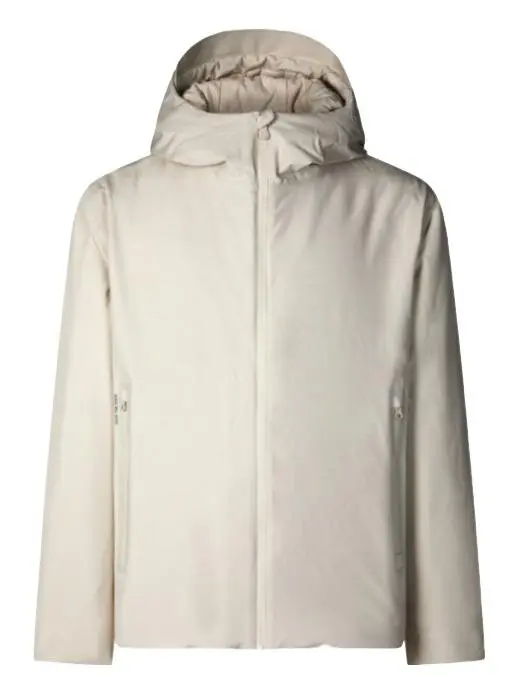 SAVE THE DUCK Hooded Rain Jacket - Rainy Beige