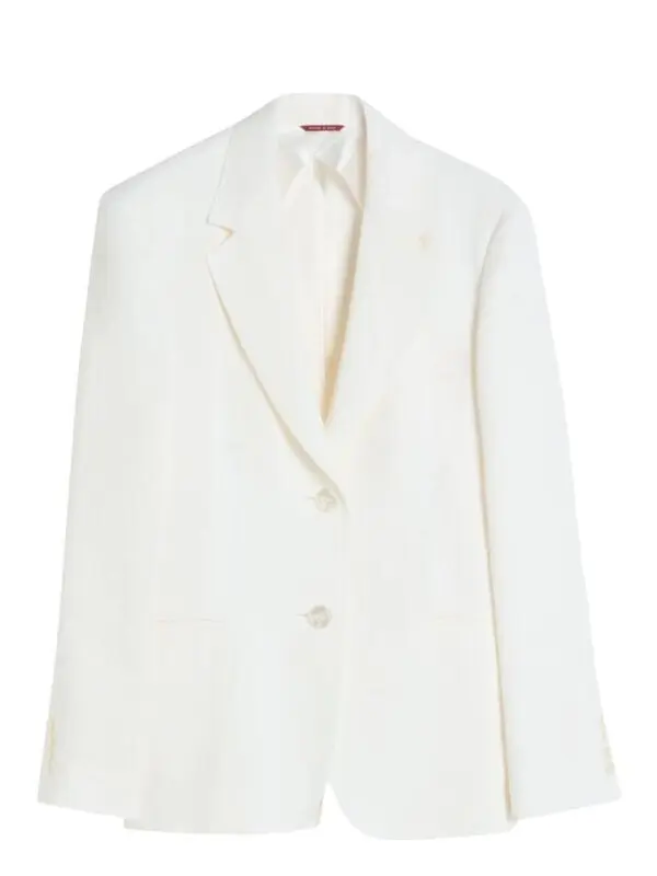 Max Mara Bello Single-breasted Blazer - Natural Color