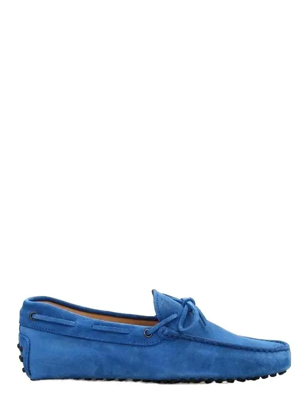 TOD'S Suede Loafers With Bow Detailing - Blue