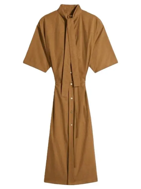 LEMAIRE Reversible Tube Dress - Cumin