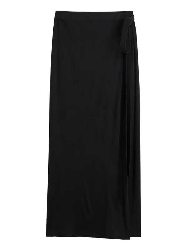 TOTEME Tie-fastened Midi Skirt - Black