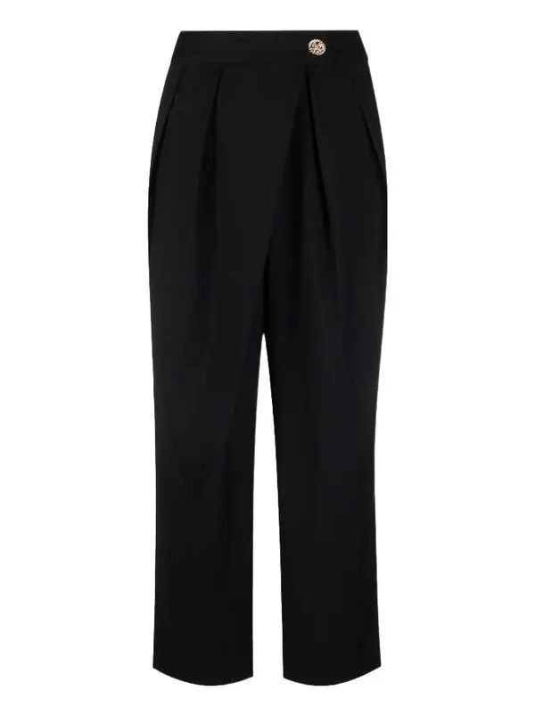 EDWARD ACHOUR PARIS High-waisted Cropped Tailored Trousers - Black