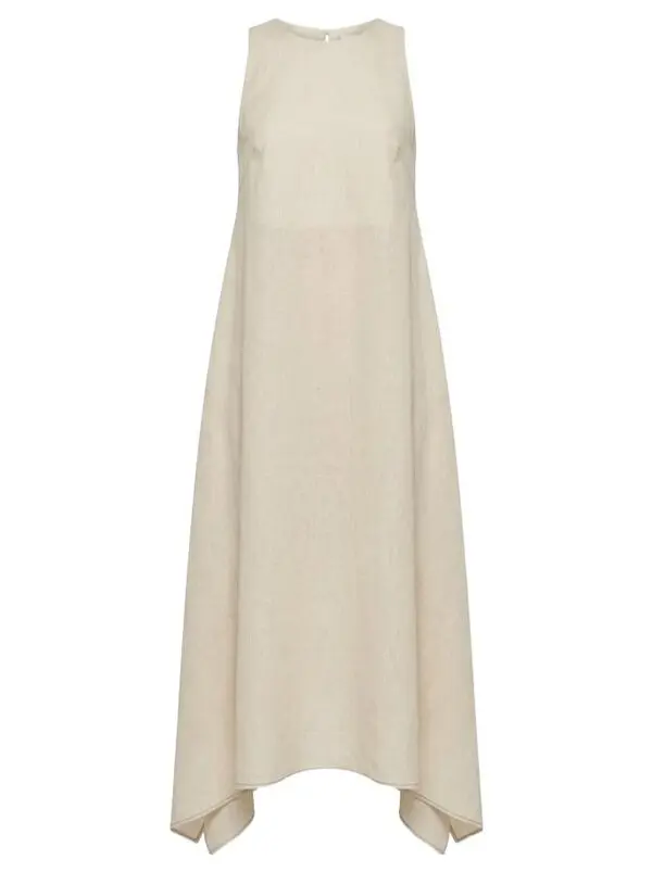 Peserico Crewneck Sleeveless Dress - Nude