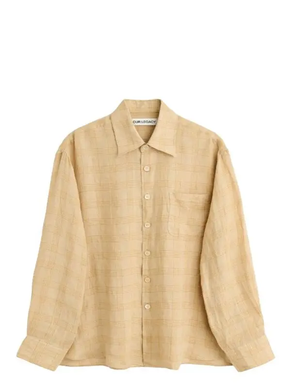 Our Legacy Above Check Gauze Shirt - Vacay Check