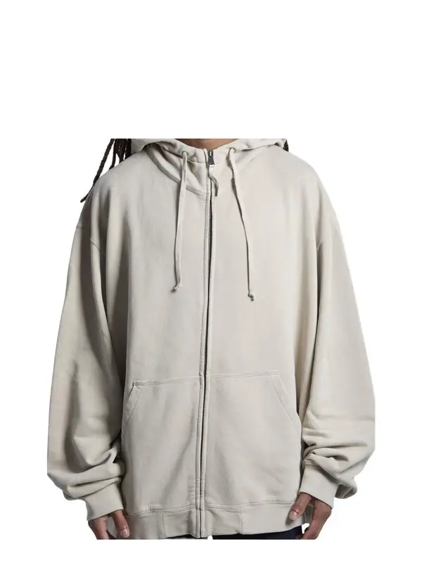 MAISON MARGIELA Oversized Zip-up Hoodie - White
