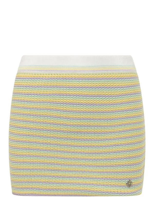 Casablanca Striped Mini Skirt - Multicolor