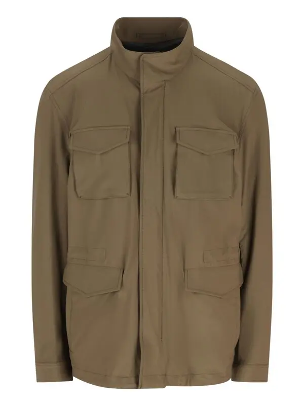 Herno High Neck Field Jacket - Green