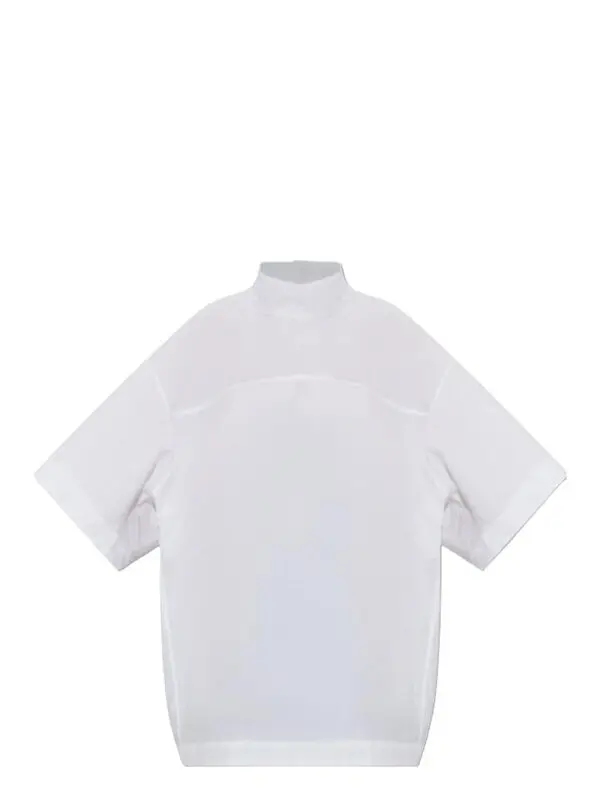 Ami High Neck Short Sleeve T-shirt - White