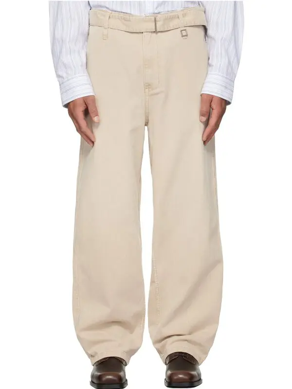 WOOYOUNGMI Drawstring Jeans - Nude