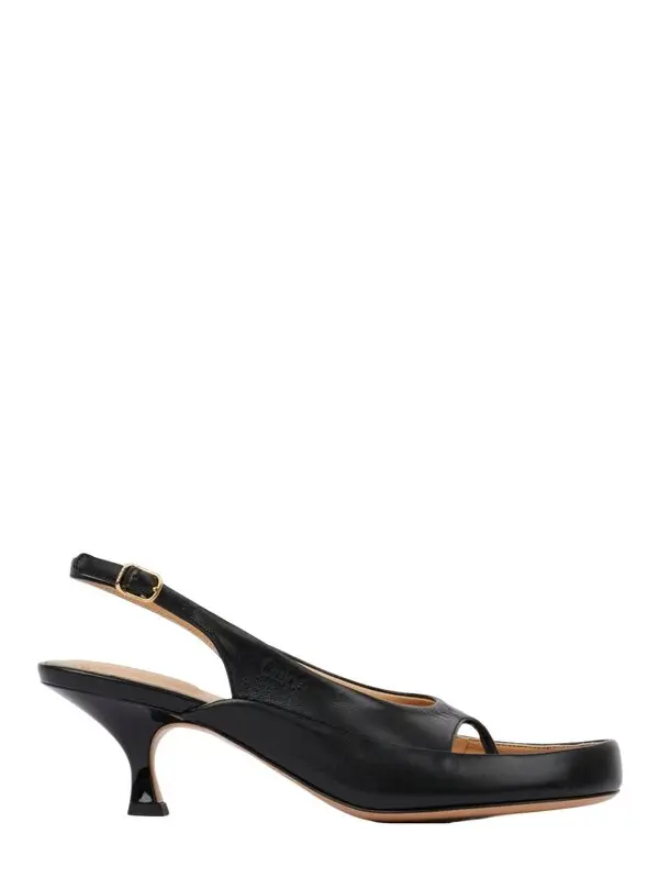 Chloé Junie Slingback Sandals - Black
