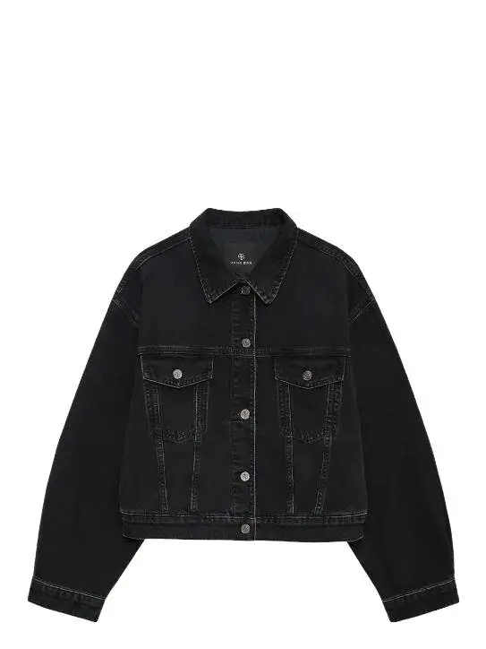 ANINE BING Quincy Button-up Jacket - Black