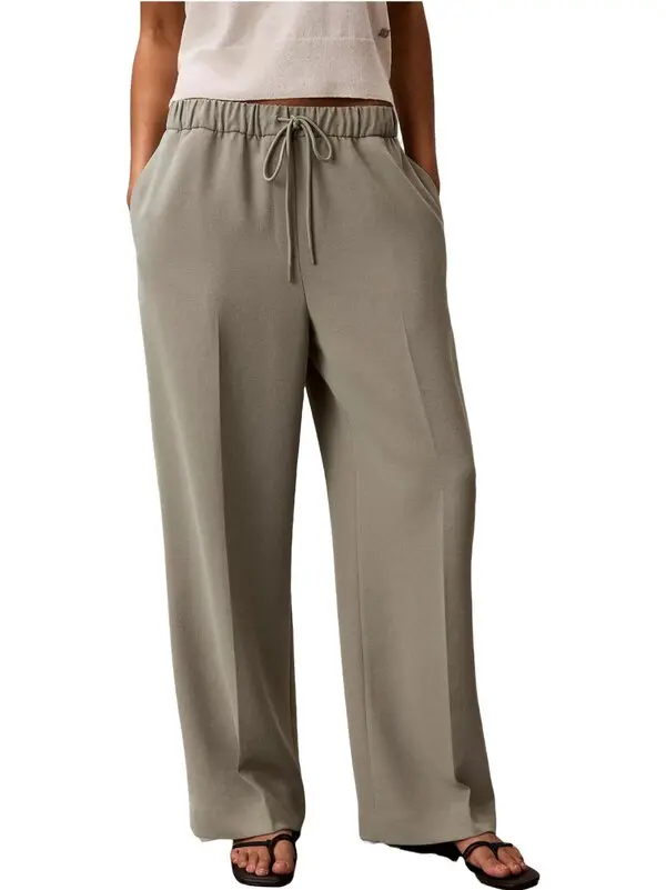 Calvin Klein Casual Twill Drawstring Pants - Shadow