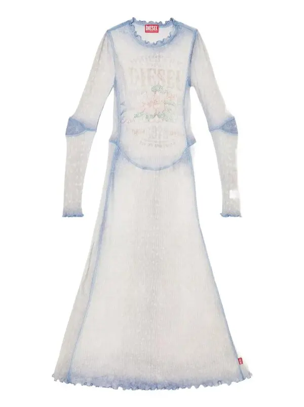 DIESEL® D-anila Ruffled Dress - Light Blue