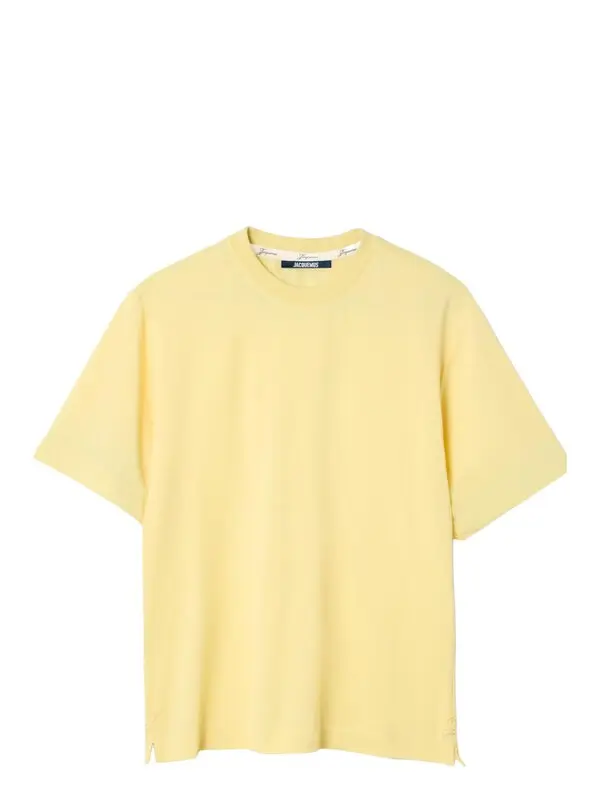 Jacquemus Le T-shirt Ventadou" Crewneck Short Sleeve T-shirt - Light Yellow