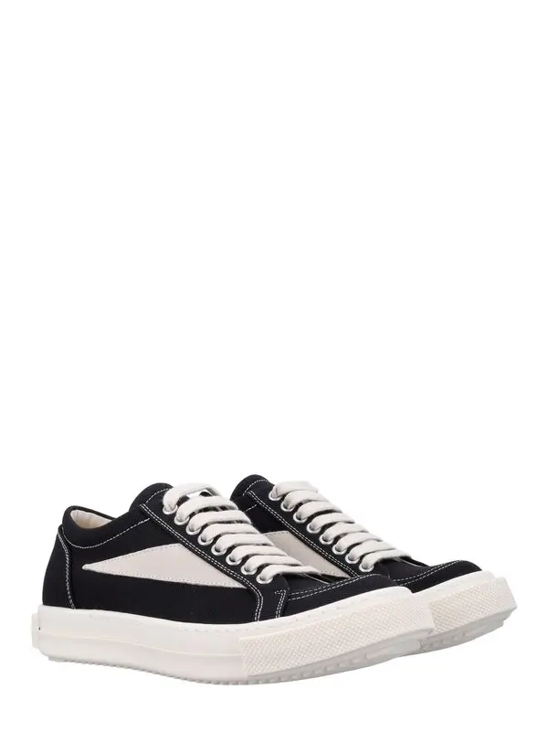 Rick Owens Temple Vintage Lace Up Sneakers - White