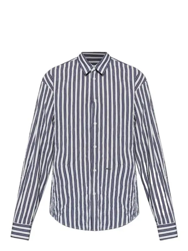 Dsquared2 Crinkled Striped Shirt - Gray