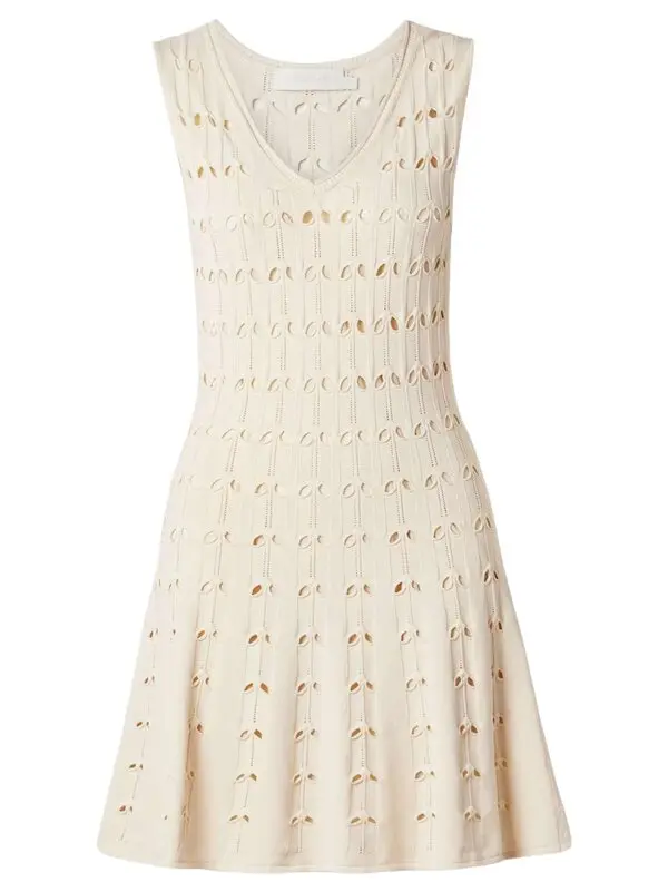Zimmermann Rhiannon Cutout Knit Dress - Cream