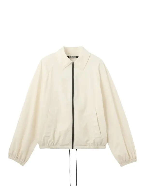 Jacquemus Zip-up Windbreaker Jacket - White