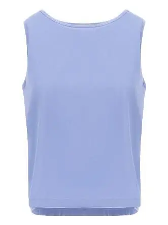 Herno Sleeveless Boatneck Top - Light Blue