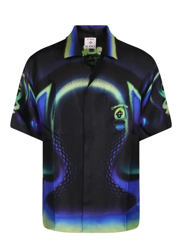 Casablanca Satin Shirt - Black