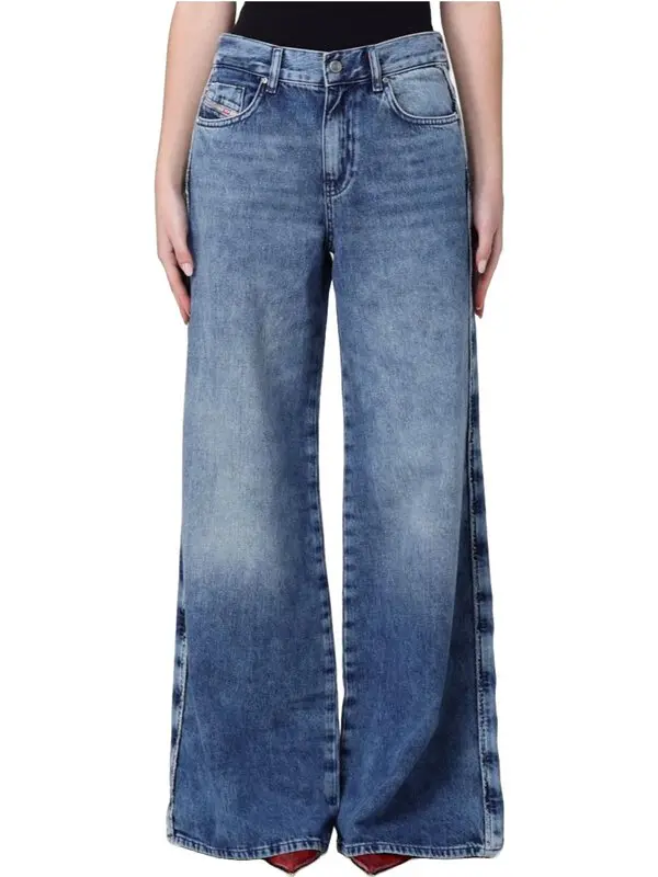 DIESEL® Belt Loop Wide Leg Jeans - Blue