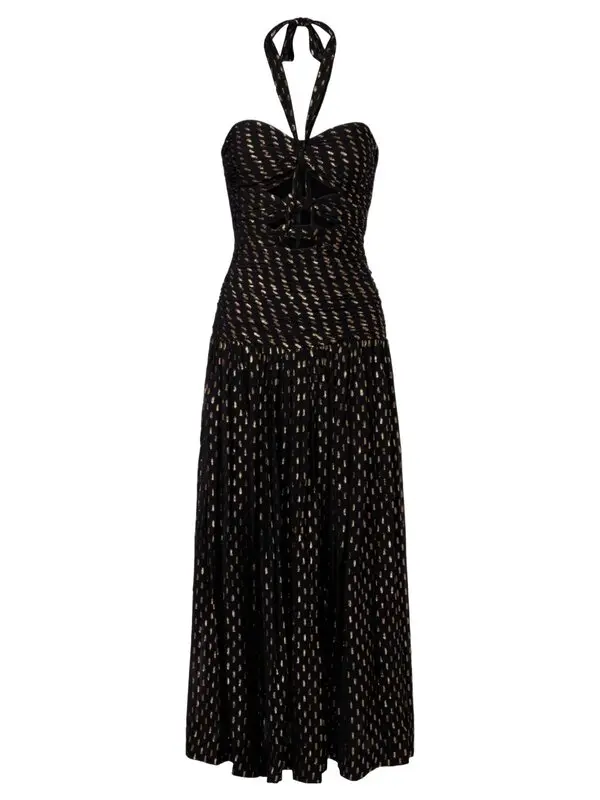 Zimmermann Daylight Halterneck Maxi Dress - Black