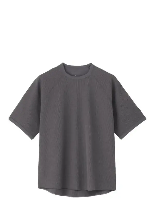 GOLDWIN Ribbed Short-sleeve T-shirt - Cloud Grey