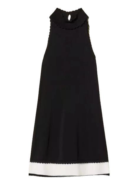 TWINSET Two-tone Knit Dress - Black