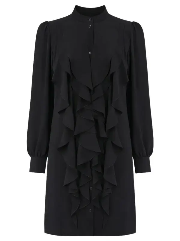 Chloé Tie-waist Mini Dress - Black
