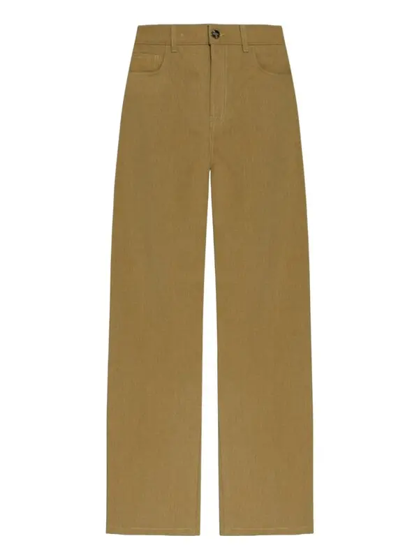 RÓHE Wide-leg Five-pocket Trousers - Green