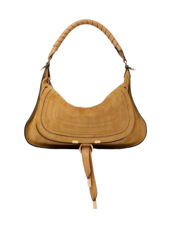 Chloé Marcie Small Suede Shoulder Bag - Brown