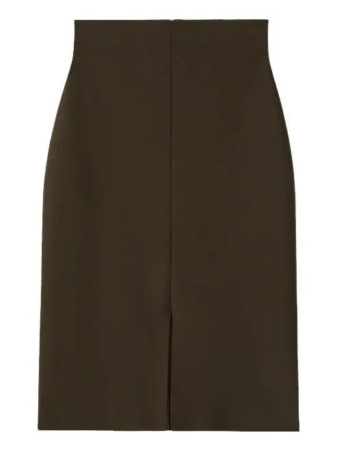 JOSEPH Safir Back-zip Midi Skirt - Palm Leaf
