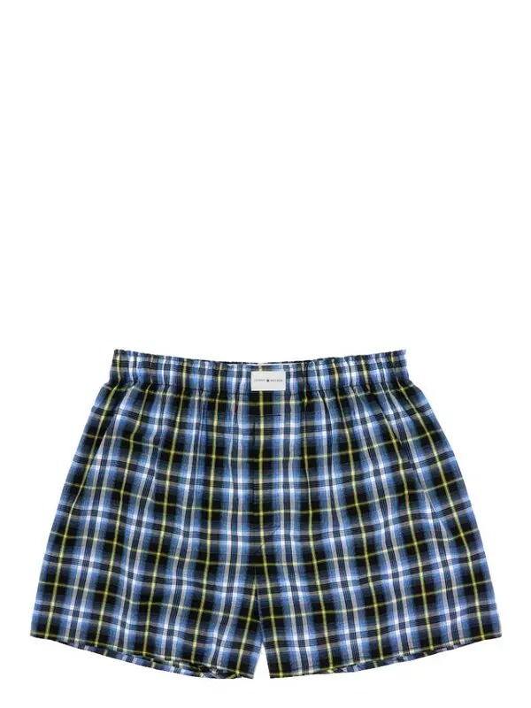 Tommy Hilfiger Plaid Boxer Shorts - Blue