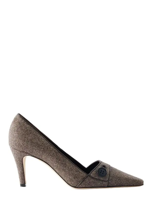 Manolo Blahnik Leather-trimmed Tweed Pumps - Multicolor